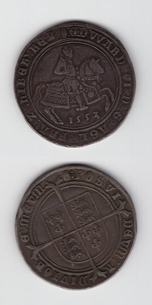 1553/2 Edward V1 Fine Silver Issue Crown VF English Crown