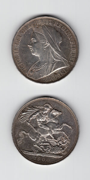 1900 Crown AUNC/UNC English Crown